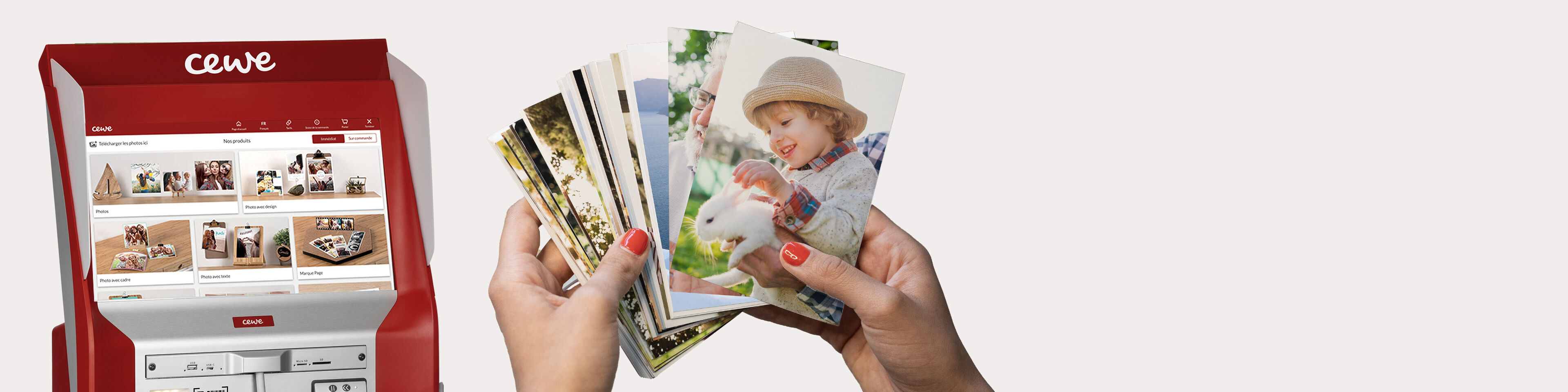 Borne tirage photo instantané : impression photo rapide | CEWE