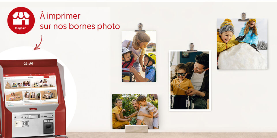 Borne tirage photo instantané : impression photo rapide | CEWE