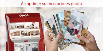 Borne tirage photo instantané : impression photo rapide | CEWE